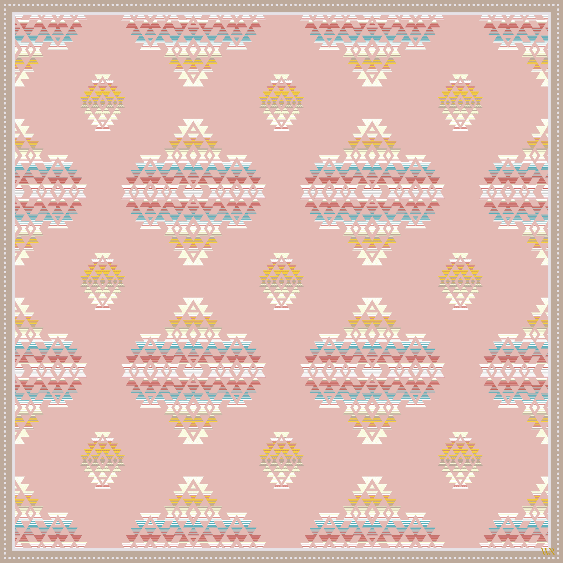 Pink Aztec Scarf | Rollin' Rebel Boutique